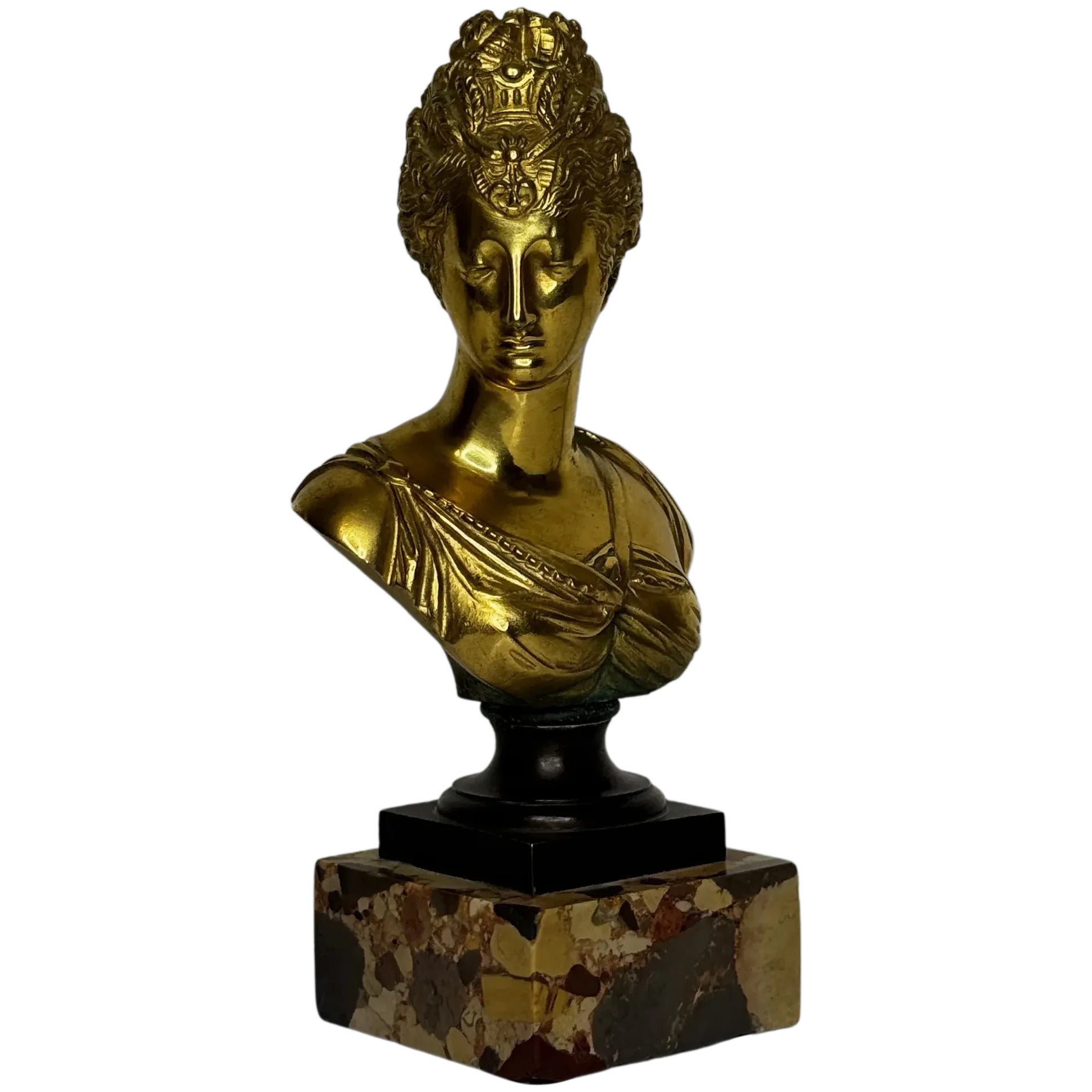 Belle Époque Bronze Bust of Marie Antoinette –Parisian Workshop c.1880