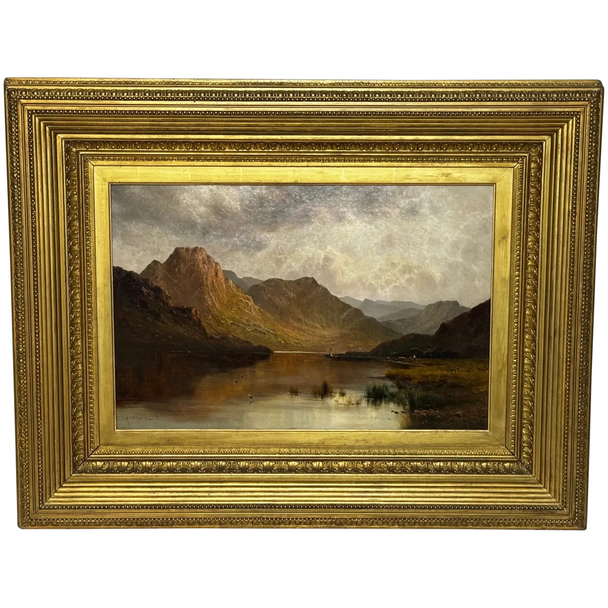 🌄 Windermere Sunrise from Bowness Oil Painting by Alfred de Breanski J