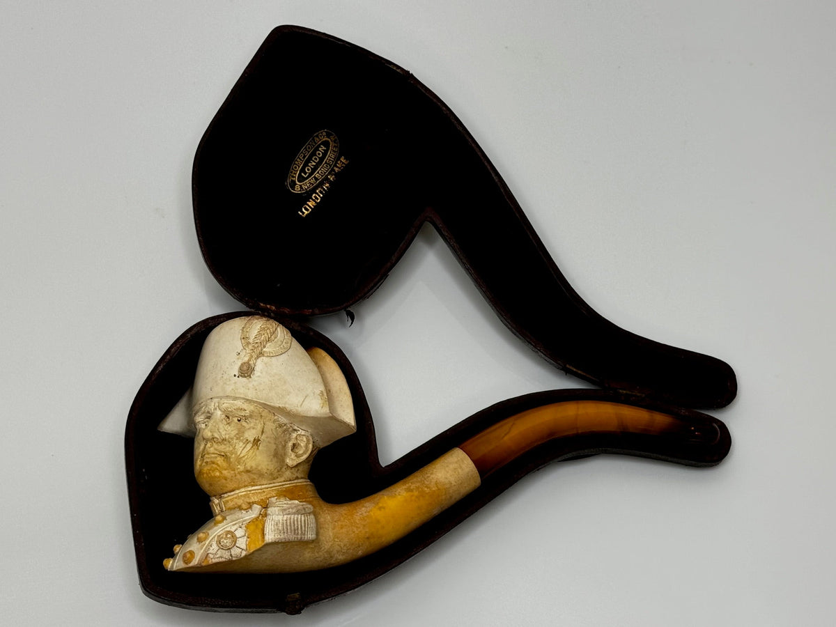 19th Century Meerschaum Smoking Pipe The Little Corporal Napoleon ...