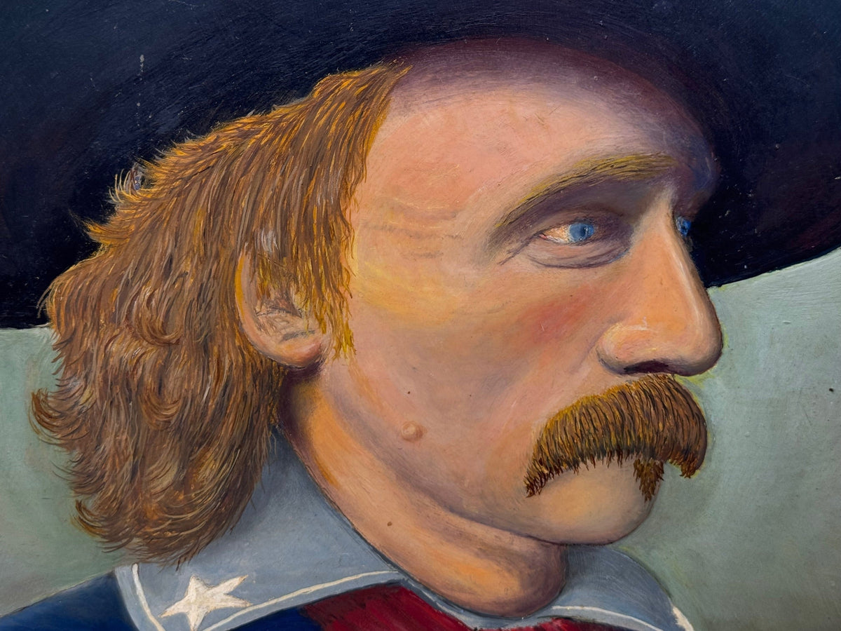 Oil Painting Civil War Portrait General George Custer 1863 After ...