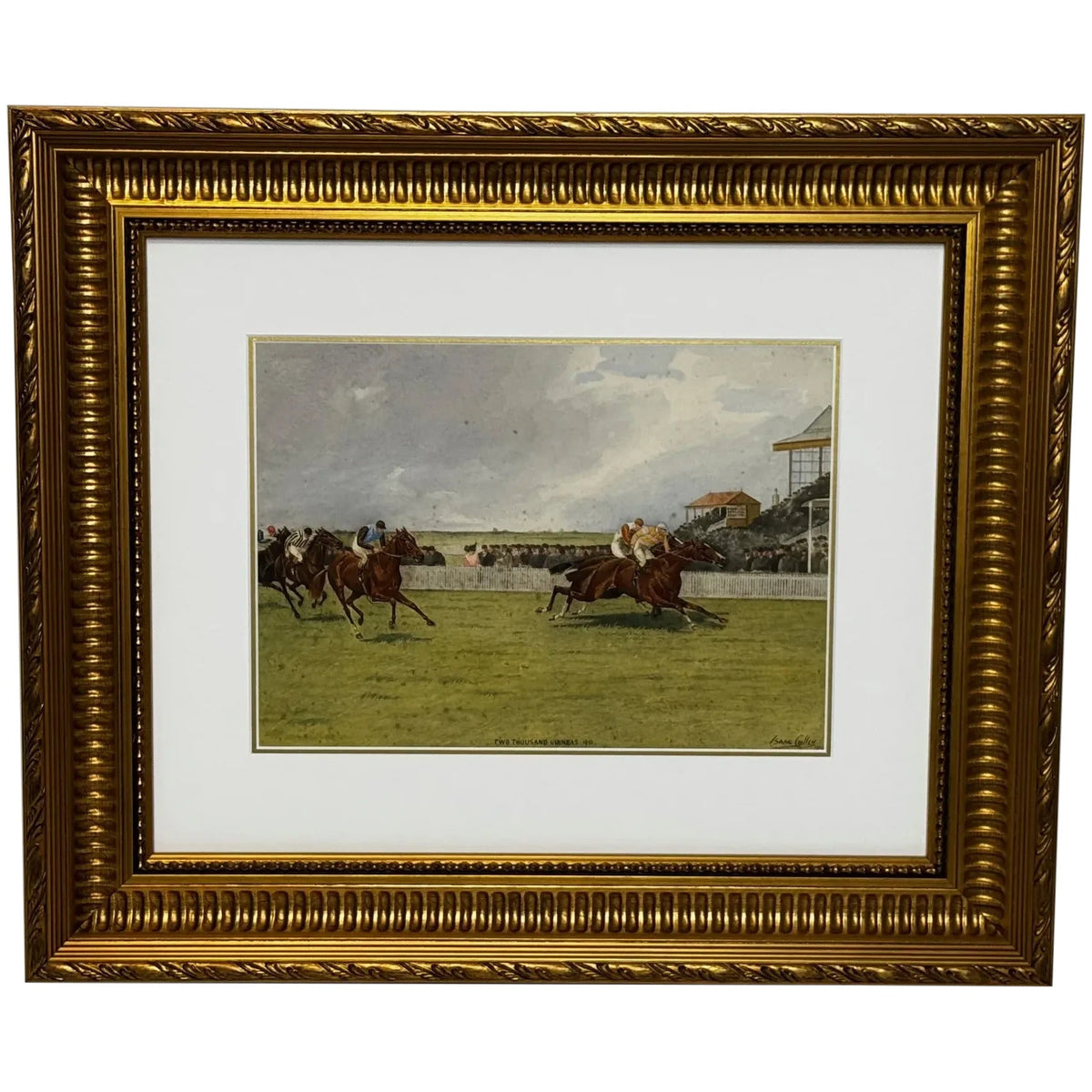 🐎 Horse Racing Painting Neil Gow Wins 2000 Guineas Newmarket by Isaac ...