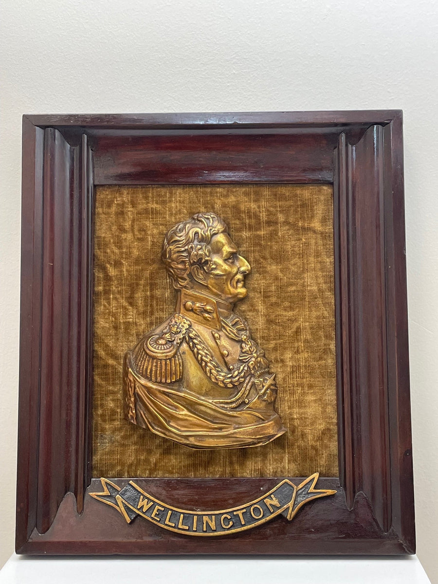 19th Century Gilded Ormolu Bronze Portrait Duke Wellington Plaque ...