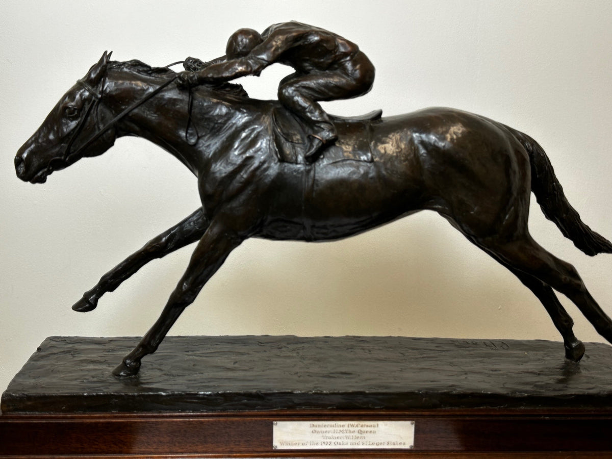 Bronze Race Horse Dunfermline Jockey Willie Carson Sculpture By Philip ...