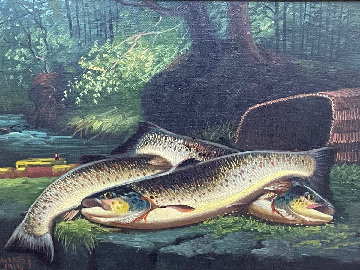 Scottish Oil Painting Burn Trout" By James Russell 1867-1956 - Cheshire ...