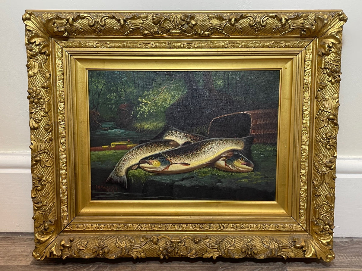 Scottish Oil Painting Burn Trout" By James Russell 1867-1956 - Cheshire ...